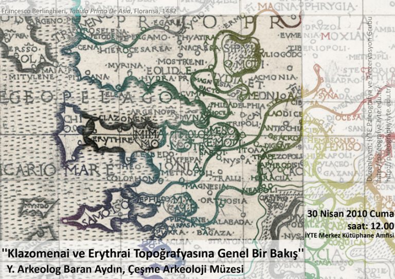 [:tr]Y. Arkeolog sayın Baran Aydın’ın “Klazomenai ve Erythrai ...